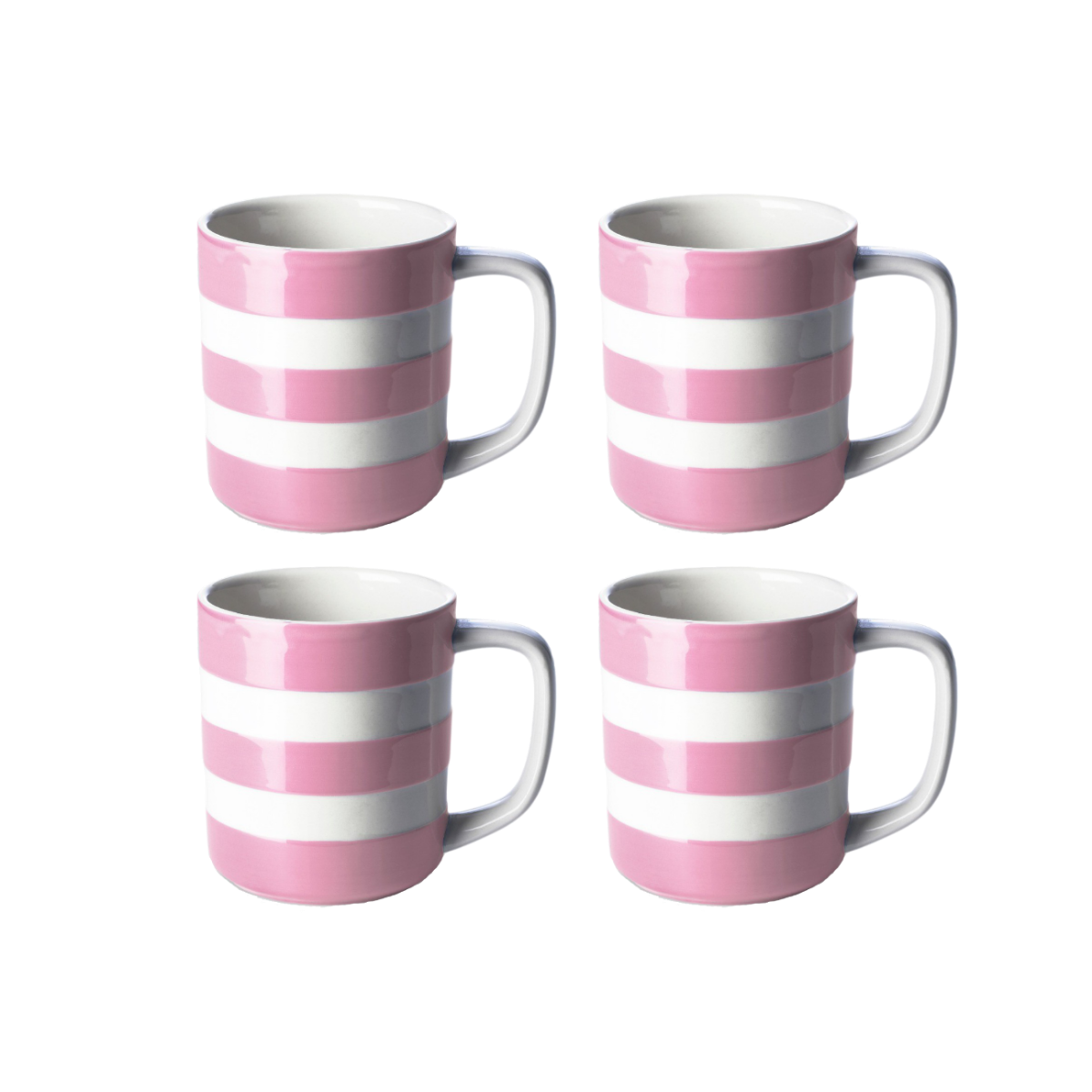 Set of 4 Summer Rose mugs 10oz/28cl Mugs