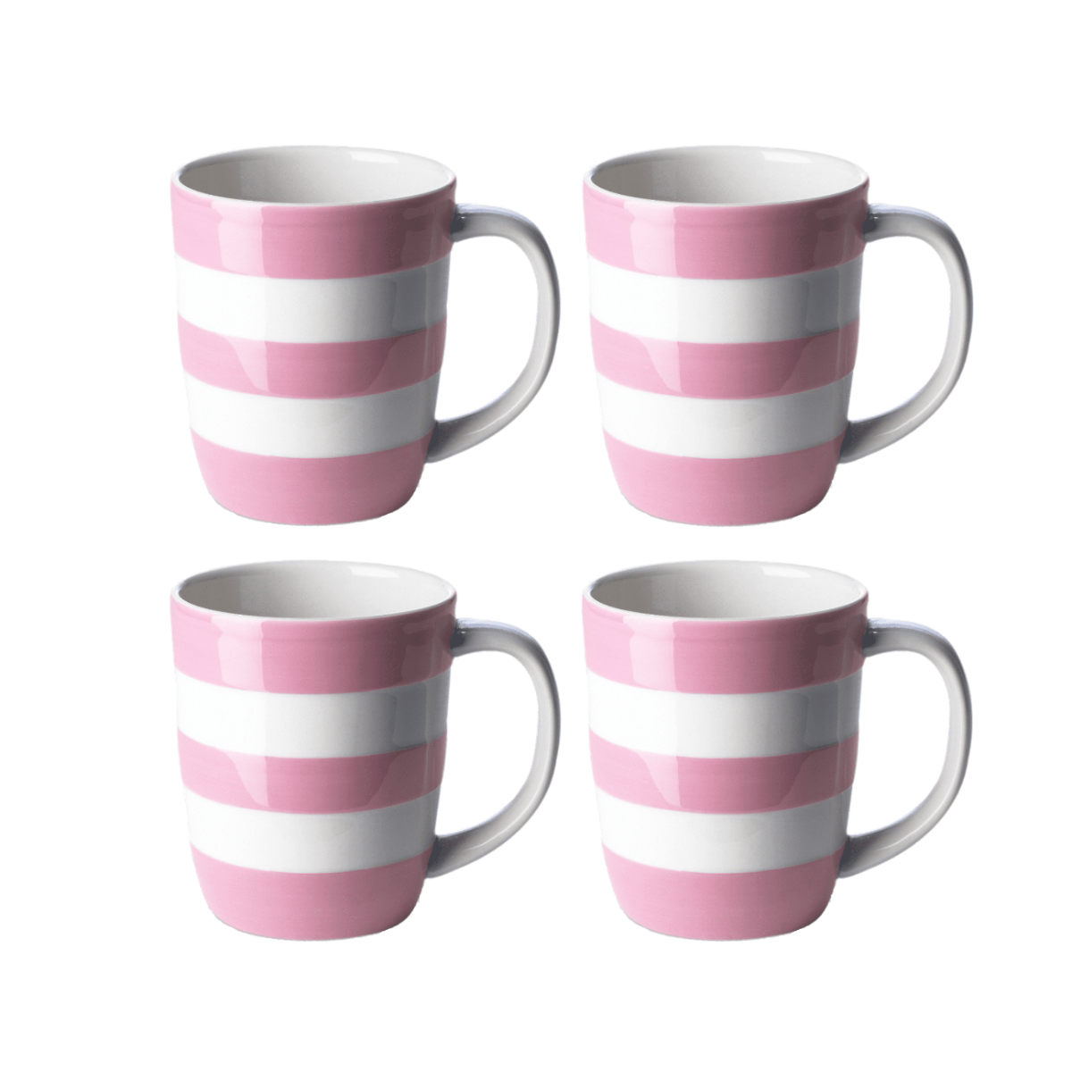 Set of 4 Summer Rose Mugs, 12oz/34cl Mugs