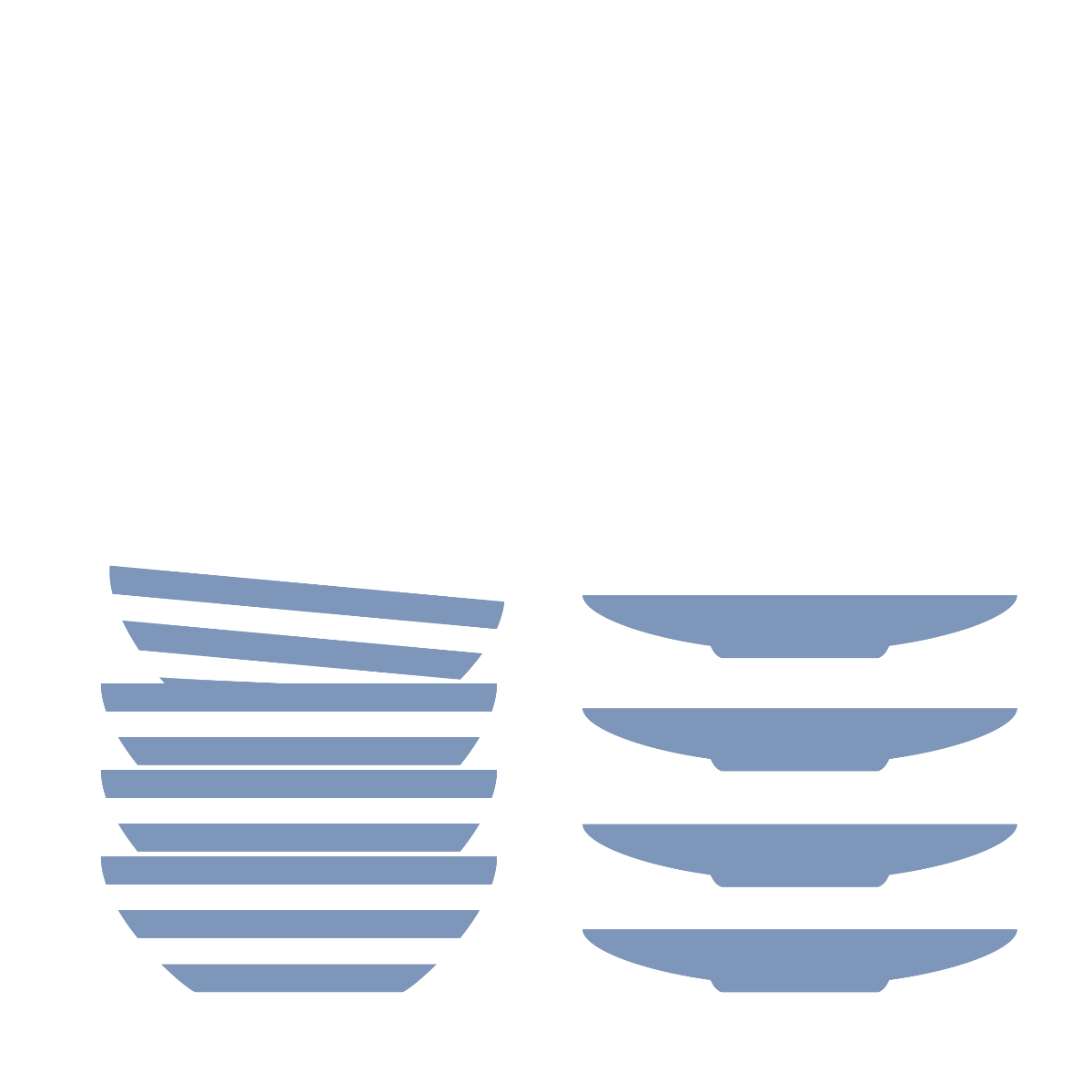 Cornish Blue Breakfast Plate & Bowl Set | Cornishware® | Classic ...