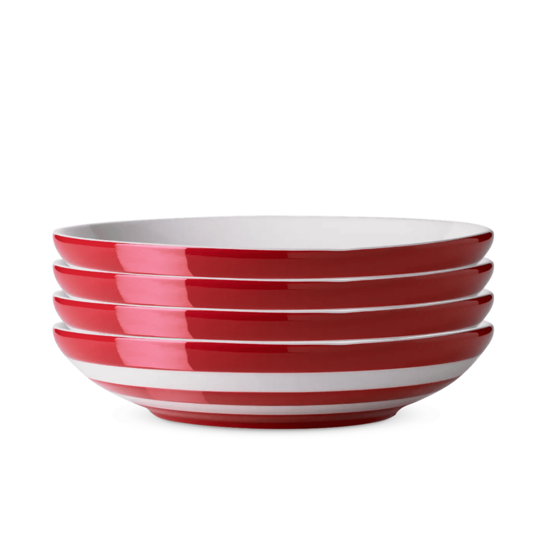 Set of 2 Cornish Red Pasta Bowls (Seconds) | Cornishware® | Classic ...