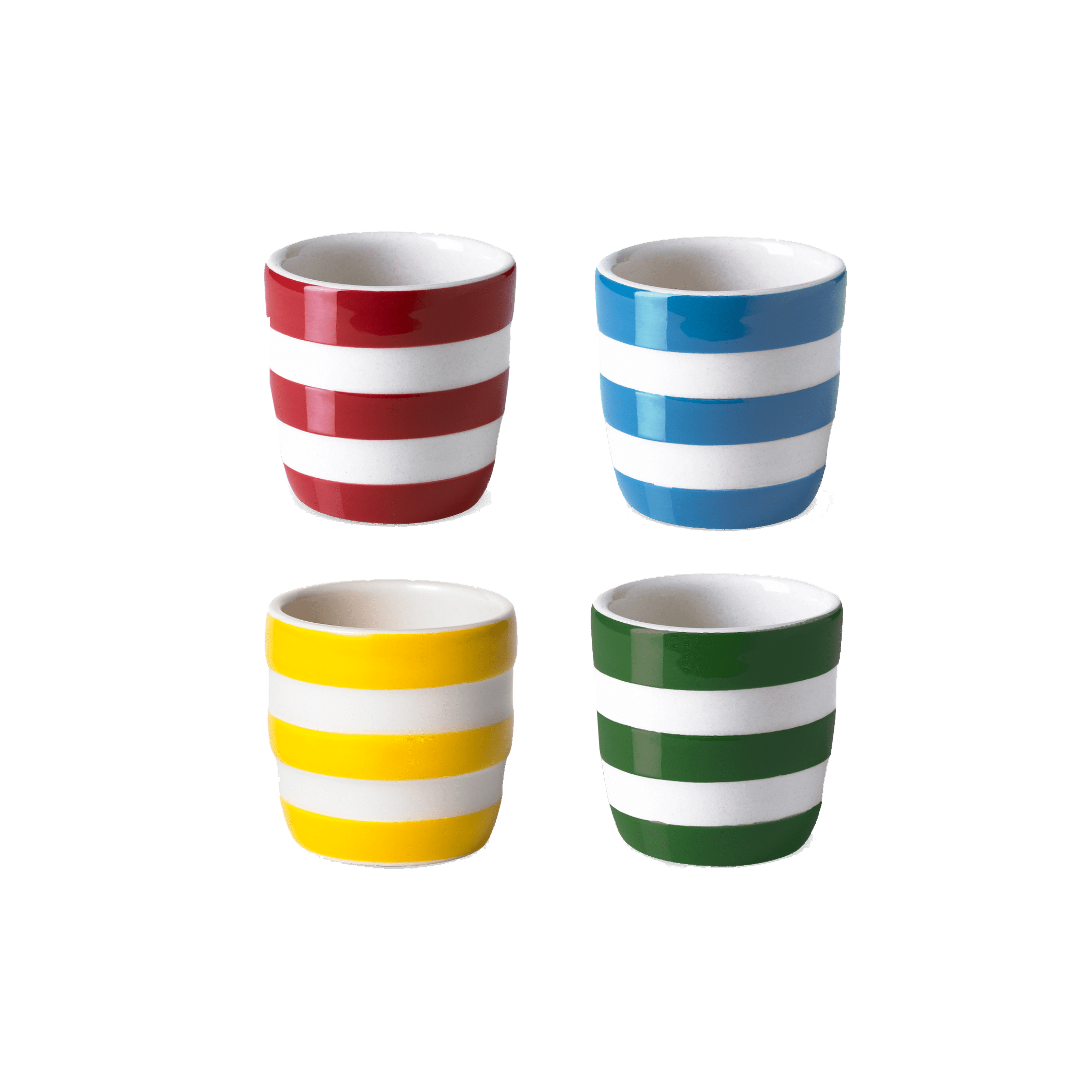 Set of 4 Cornish Colours Egg Cups | Cornishware® | Classic British ...