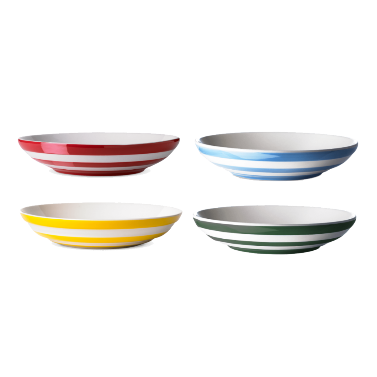 Set of 4 Cornish Colours Pasta Bowls | Cornishware® | Classic British ...
