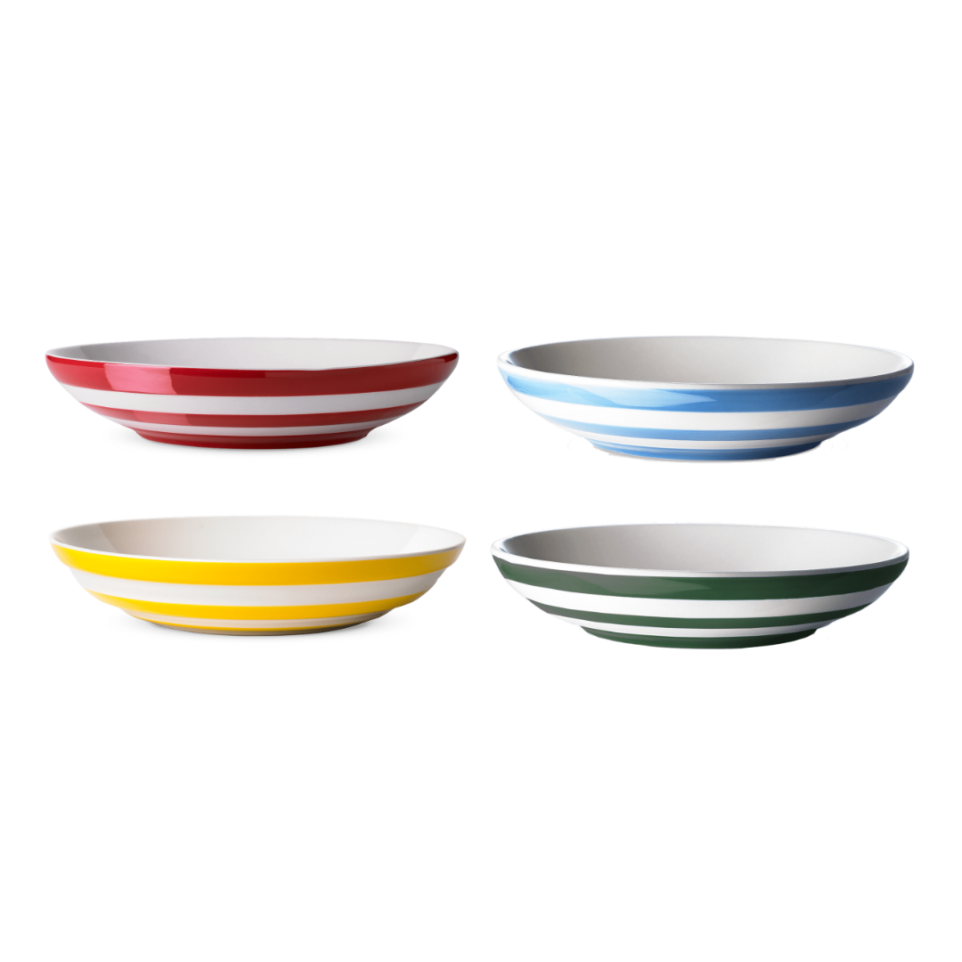 Set of 4 Cornish Colours Pasta Bowls | Cornishware® | Classic British ...