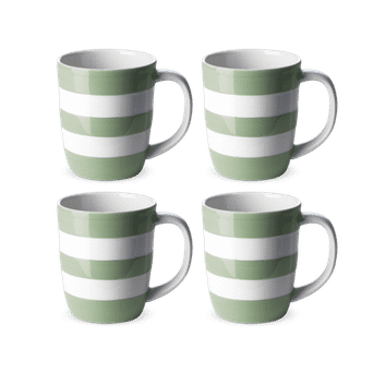 Set of 4 Black Mugs, 12oz/34cl | Cornishware® | Classic British ...