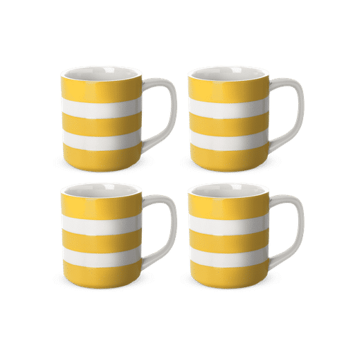 Set of 4 Buttercup Yellow mugs 10oz/28cl | Cornishware® | Classic ...