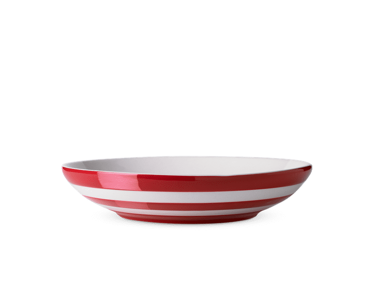 Set of 4 Cornish Red Pasta Bowls | Cornishware® | Classic British ...