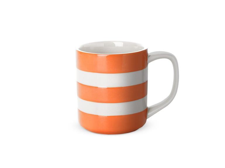 Set of 4 Cornish Orange Mugs, 12oz/34cl | Cornishware® | Classic ...